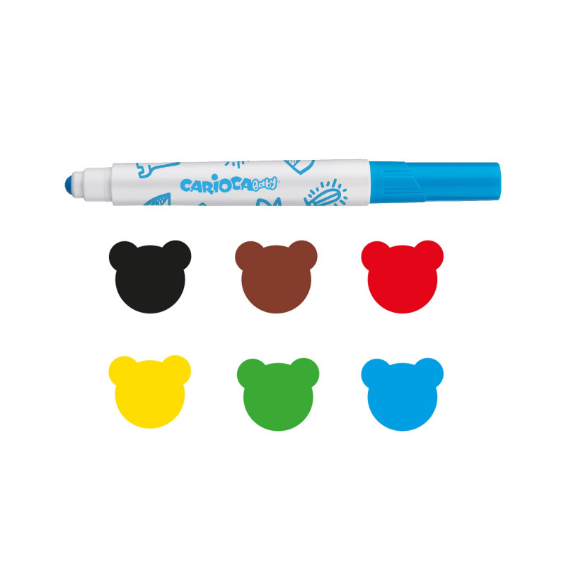Valorous Marker BABY - 6 Pcs FELT TIP PENS CARIOCA