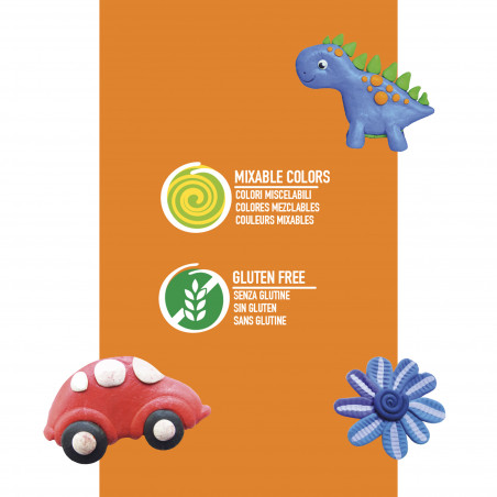 Display Plasticine Plasty 60 g - 36 Pcs MODELING CLAY CARIOCA