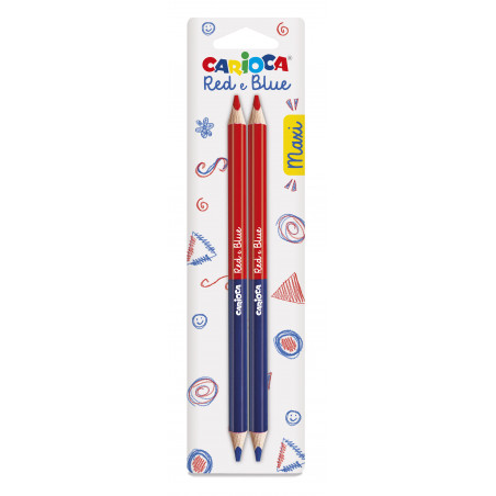 Crayon Red&Blue - 12 Pcs Produit CARIOCA