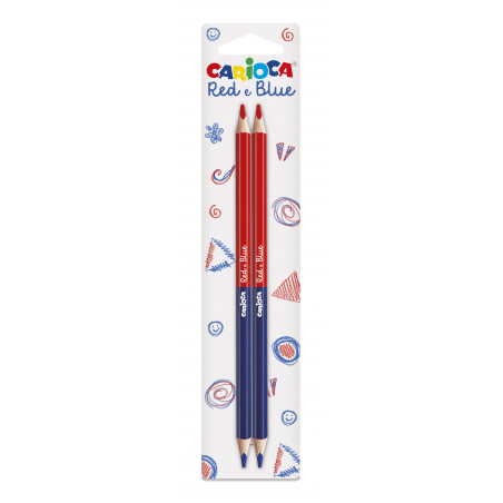 Crayon Red&Blue - 2 Pcs Produit CARIOCA