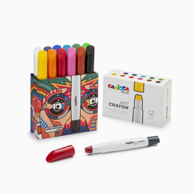 CARIOCA Plus Crayons d'Art 12 couleurs Solid poster paint CARIOCA