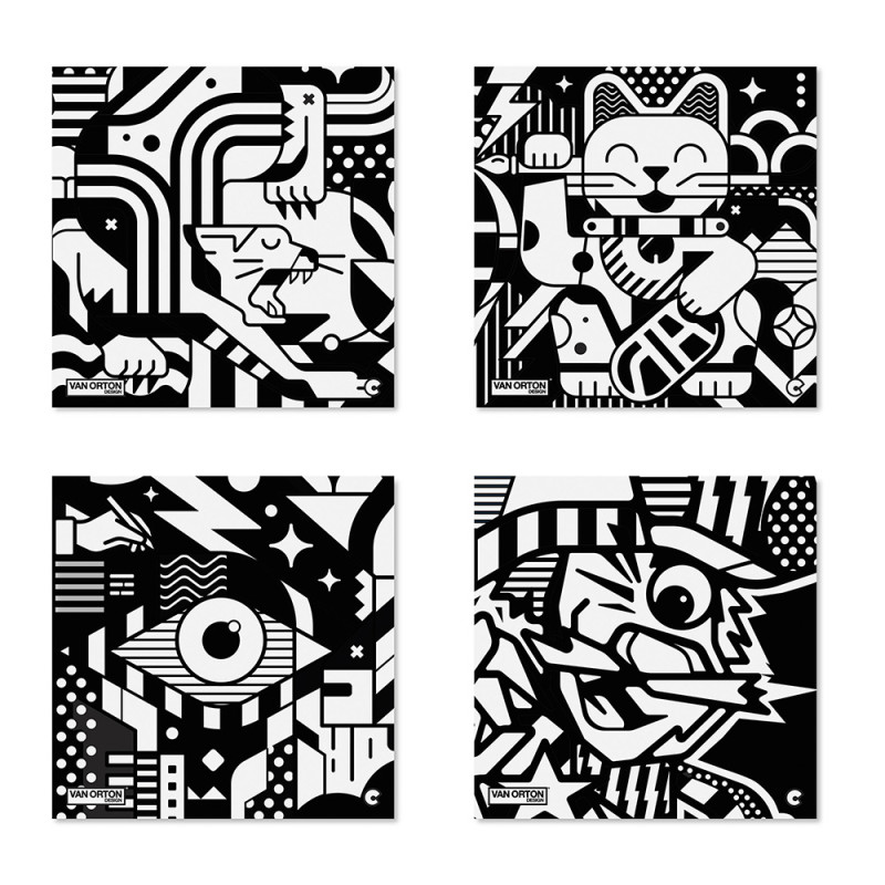 Velvet Artworks Van Orton Design - 4 Pcs ALBUMS AND FELT TIP PENS C...