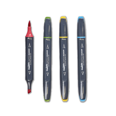 CARIOCA Plus Sketch Marker Hard Box Assorted Colors - 80 Pcs Sketch...