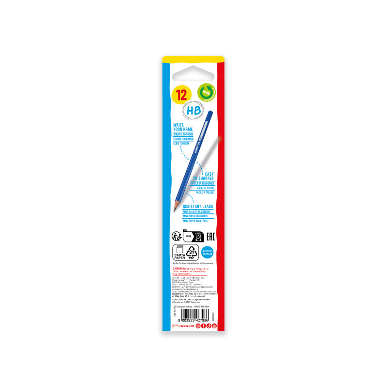 Graphite Pencils HB - 12 Pcs GRAPHITE PENCILS CARIOCA