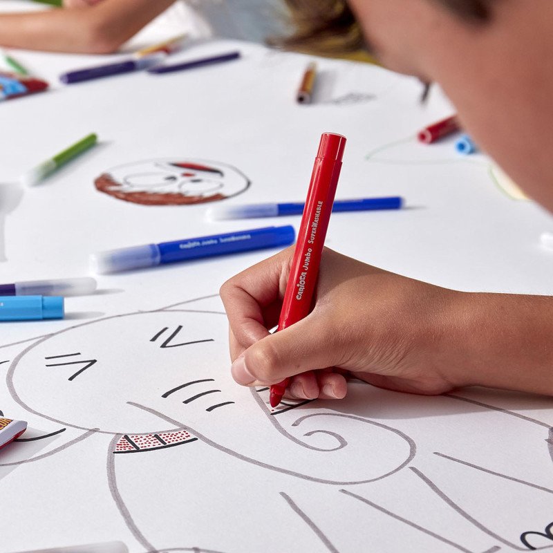 Hard Box Maxi Tip Felt Tip Pens Jumbo - 30 Pcs CLASSIC CARIOCA