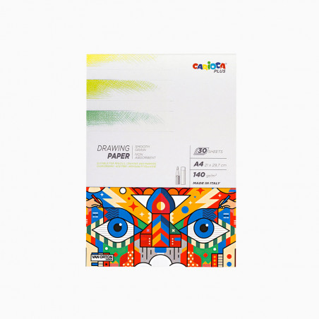 CARIOCA Plus Bloque Papel Lápices A4 - 30 Hojas Paper CARIOCA