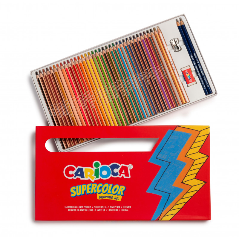 Supercolor Drawing Set - 40 Uds LÁPICES DE COLORES CARIOCA